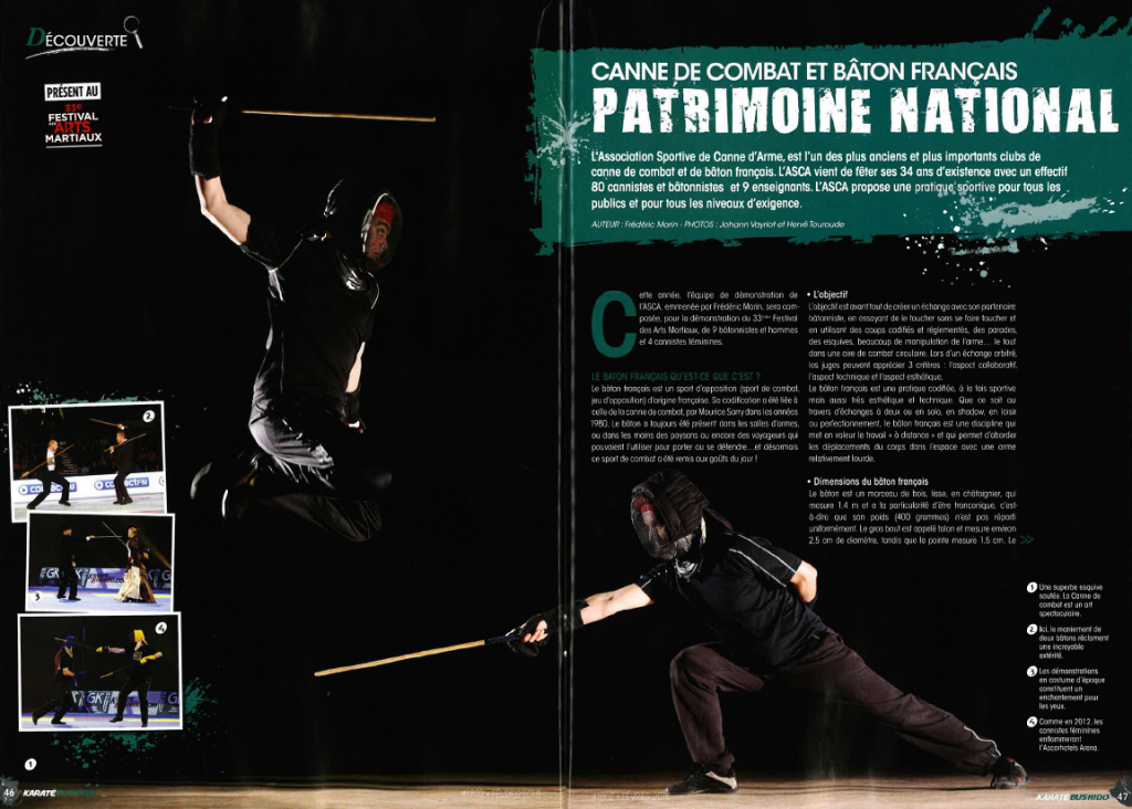 L'ASCA, le bâton français et la canne de combat dans Karaté Bushido ...